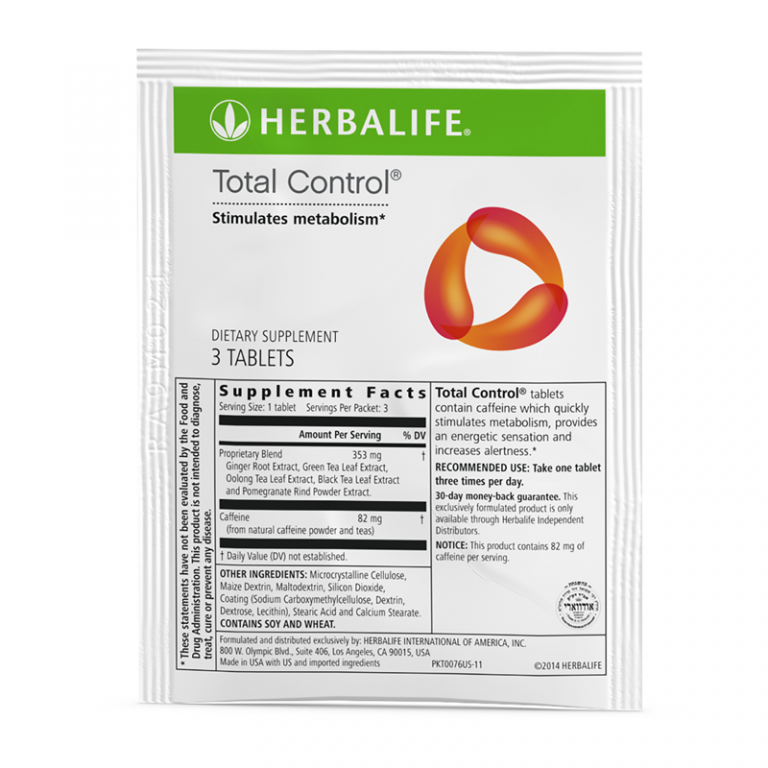 Total Control Herbalife: Boosts Energy and Thermogenesis.